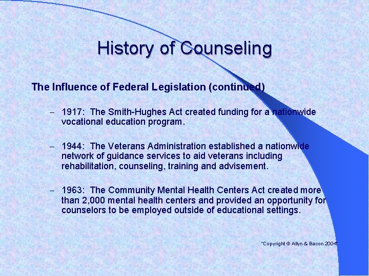 History of Counseling The Vocational Guidance Movement Lysander