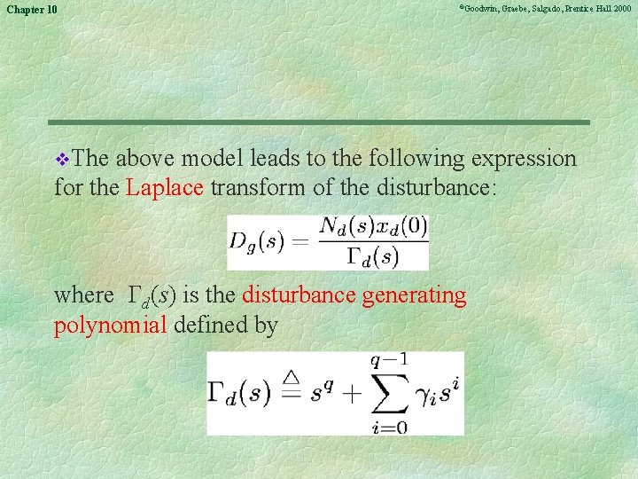 Goodwin Chapter 10 Graebe Salgado Prentice Hall 2000