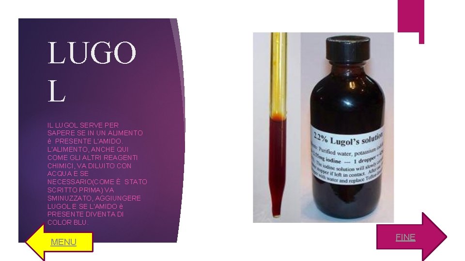 GITA AL MUSEO DI TREVIGLIO TABELLA REAGENTI CHIMICI