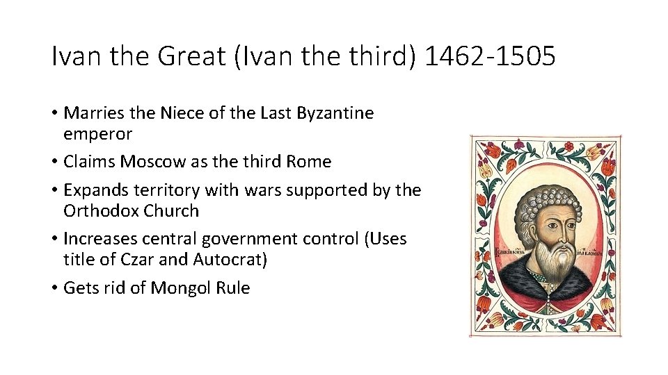 Russia 1450 1750 Pre Modern Era Land Based