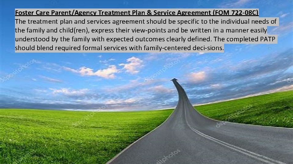 A Roadmap to Permanency for Children The Child