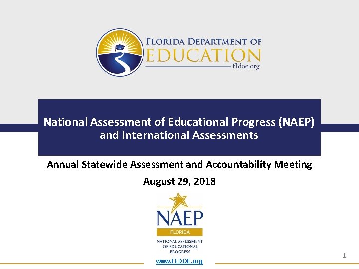National Assessment of Educational Progress NAEP and International