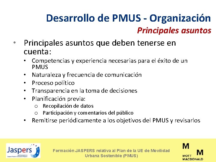 TALLER DE FORMACIN SOBRE EL PLAN DE MOVILIDAD