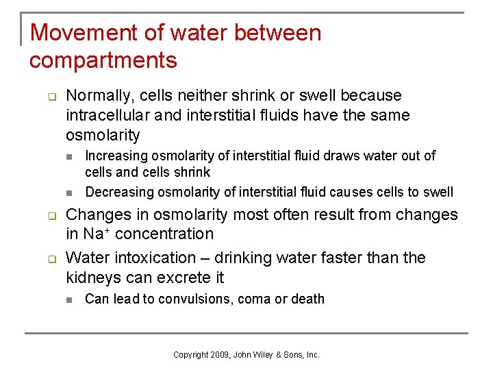 Chapter 27 Fluid electrolyte and acidbase homeostasis Copyright