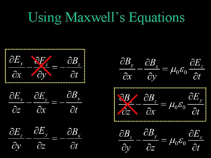 Maxwells Equations If we combine all the laws