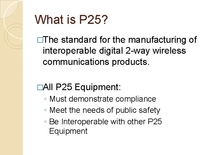 Basic Radio Usage AWIN Network Support Table of