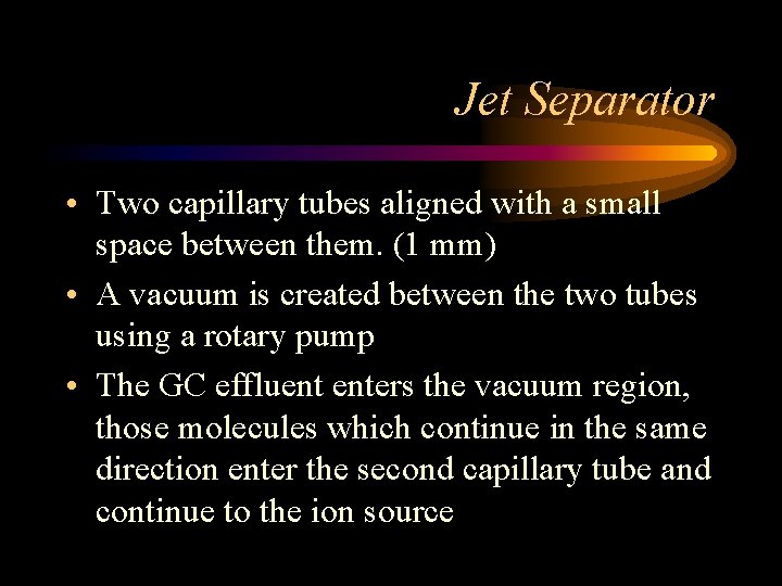 Interfacing Gas Chromatography with Mass Spectroscopy and Infra