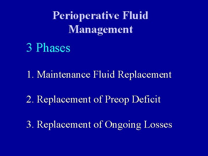 Pediatric Fluid Management and Blood Product Therapy Joy