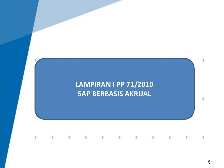 GAMBARAN UMUM PP NOMOR 71 TAHUN 2010 TENTANG