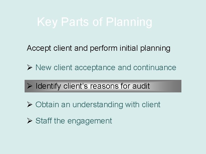 Auditing II Unit 1 Audit Procedures Unit 2