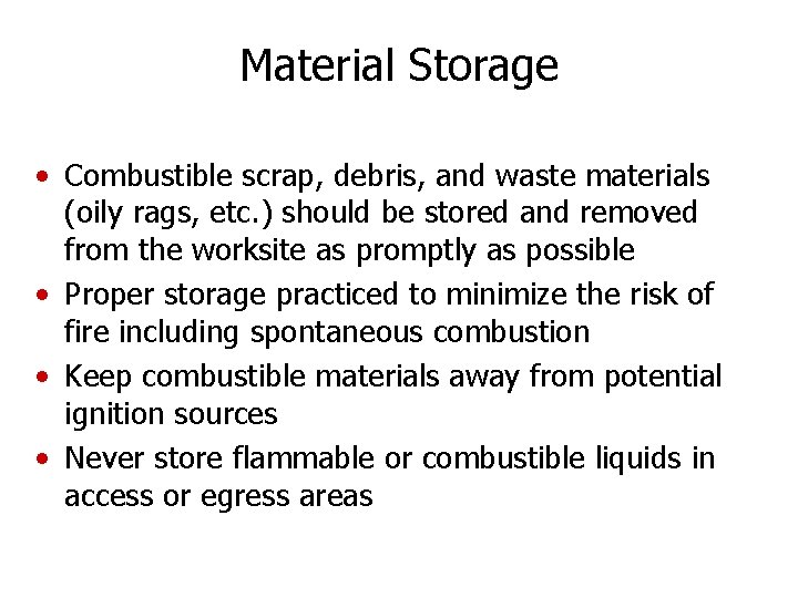 Fire Protection and Prevention These handouts and documents