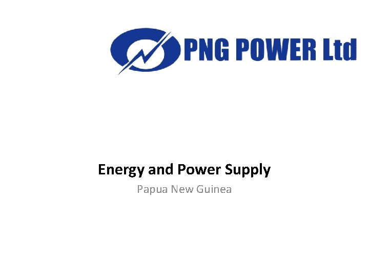Energy and Power Supply Papua New Guinea PNG