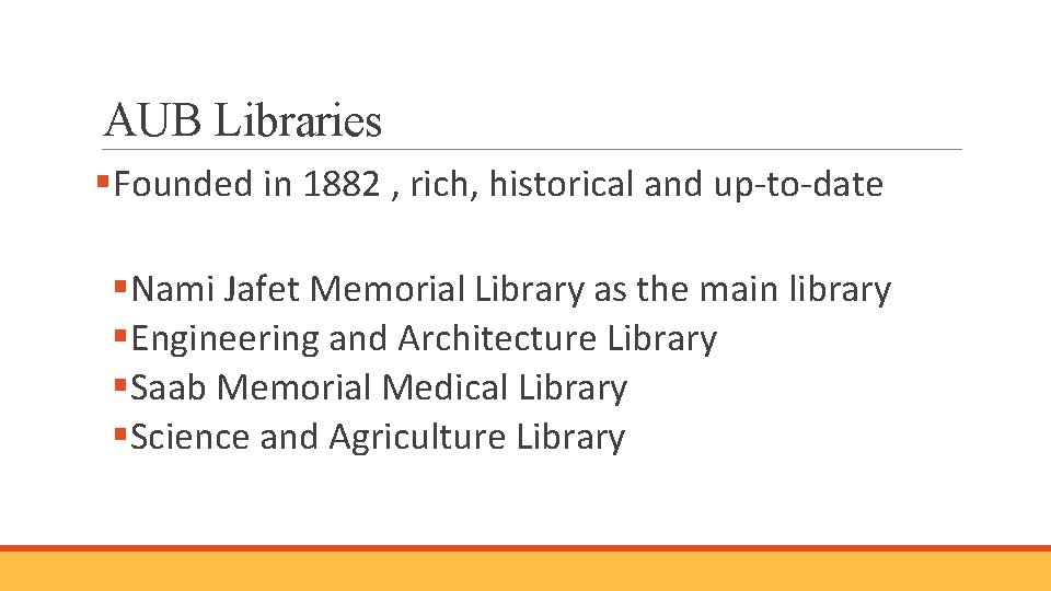 AUB University Libraries Supports SDGs FATME CHARAFEDDINE ASSOCIATE