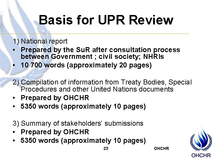 United Nations Human Rights System UN Human Rights