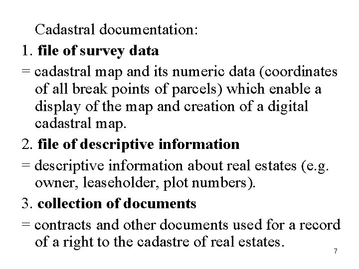 Cadastre of real estates of the Czech Republic