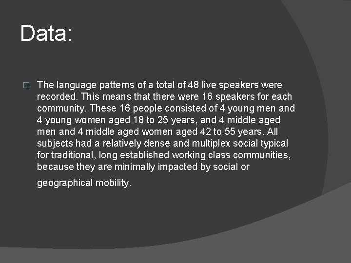 NETWORKS James and Lesley Milroy Social network as