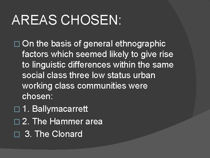 NETWORKS James and Lesley Milroy Social network as