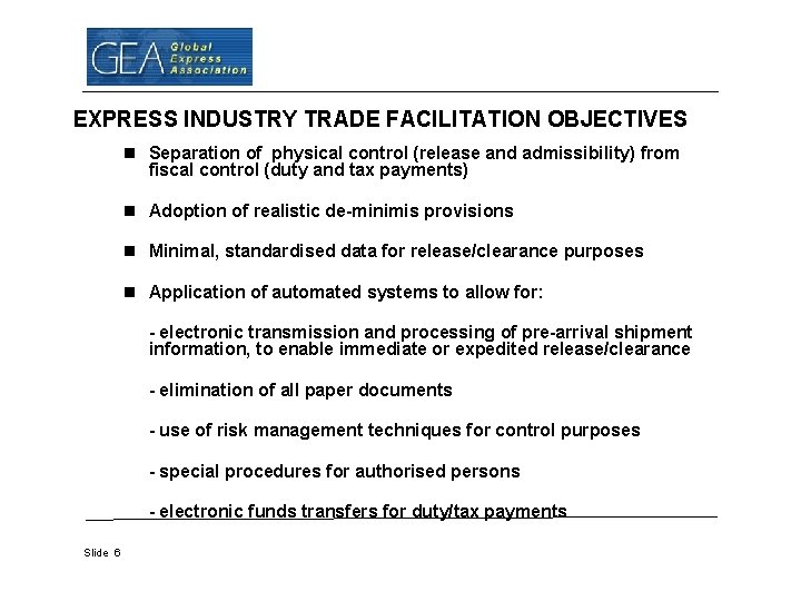 THE ROLE OF TRADE FACILITATION IN INTERNATIONAL SUPPLY
