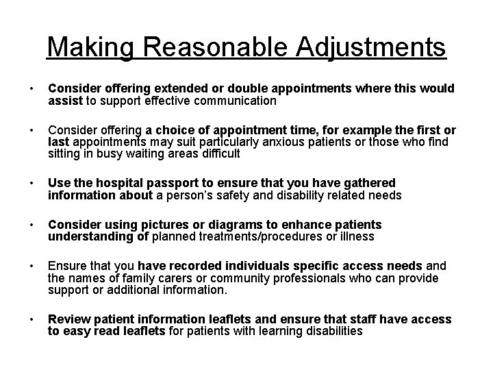 Caring for the patient with learning disabilitiesautism in