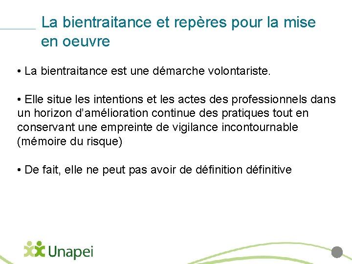 La RBPP sur la Bientraitance Du point de