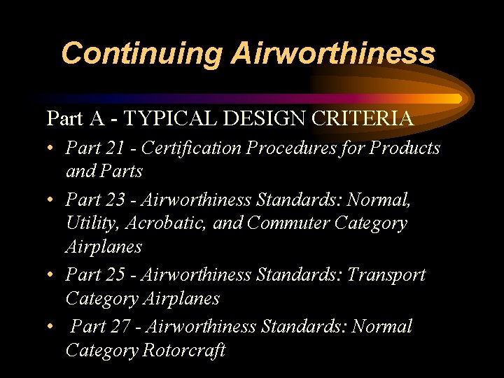Introduction to the Concept of Continuing Airworthiness Cooperative