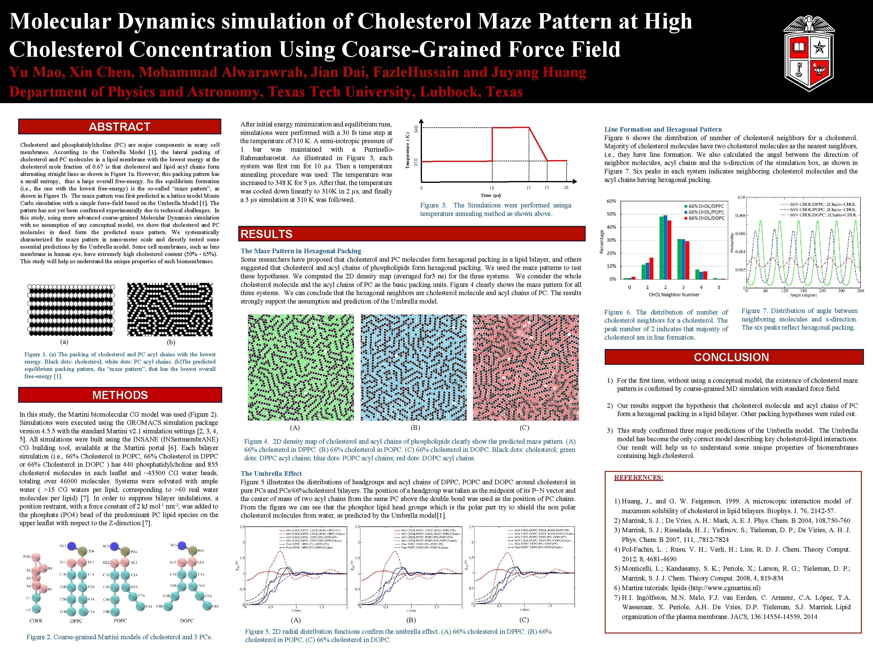 C C Molecular Dynamics simulation of Cholesterol Maze