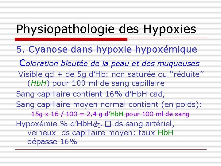 Physiopathologie 3 e anne Physiopathologie de lhmatose et