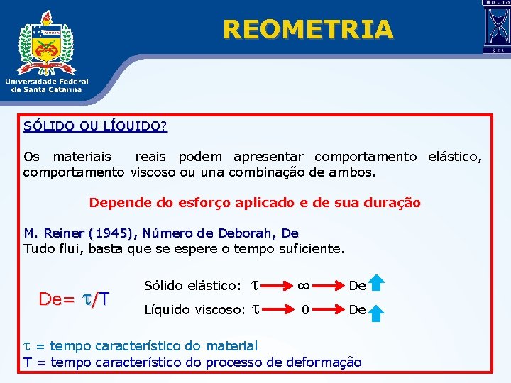 Curso de Fundamentos de Reologia Programa de PsGraduao