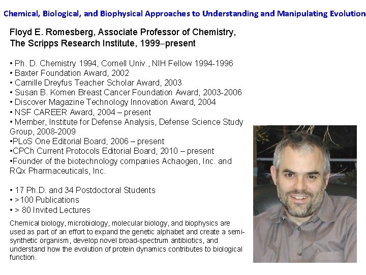 Chemistry Faculty La Jolla Campus Total Synthesis and