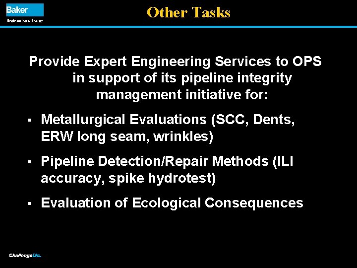 Engineering Energy MICHAEL BAKER Jr Inc Stress Corrosion