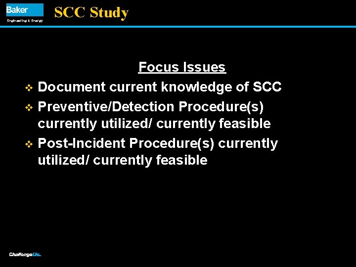 Engineering Energy MICHAEL BAKER Jr Inc Stress Corrosion