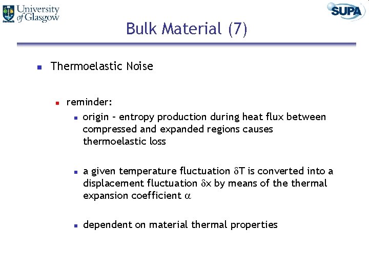 Thermal noise calculations for cryogenic optics R Nawrodt