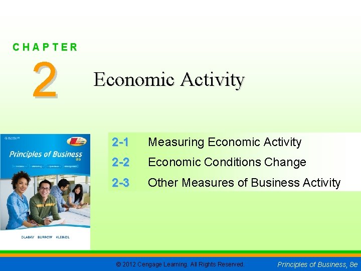 CHAPTER 2 SLIDE 1 CHAPTER 2 Economic Activity