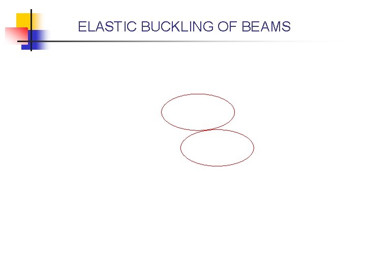 Elastic Buckling Behavior of Beams CE 579 Structural