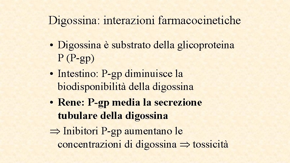 FARMACOCINETICA e METABOLISMO Descrive i processi di assorbimento