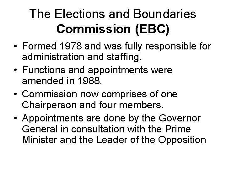 The Role of Electoral Management Bodies In Political