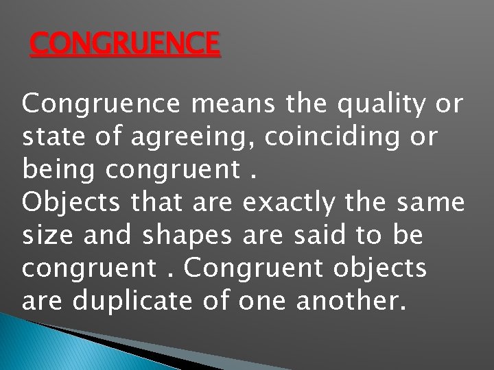 MATHEMATICAL ASPECTs FOUND IN ENVIRONMENTal PHENOMENA CONGRUENCE SIMILARITY