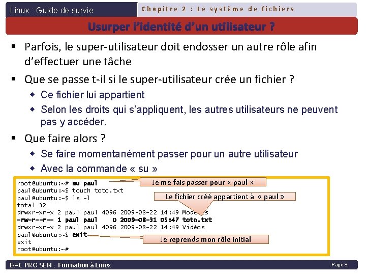Linux Guide de survie Chapitre 2 Le systme