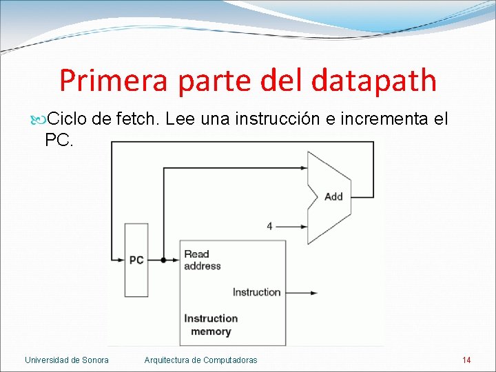 El procesador Datapath y control Introduccin En esta