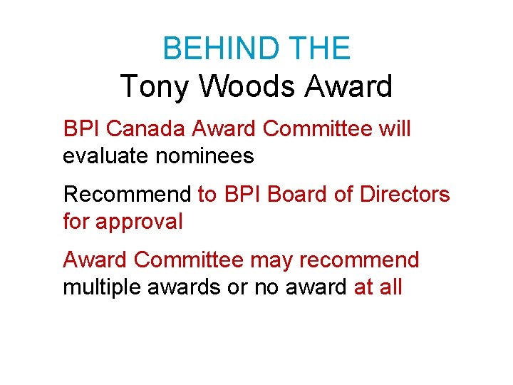 Symbolism of BPIs first Industry Award Building performance