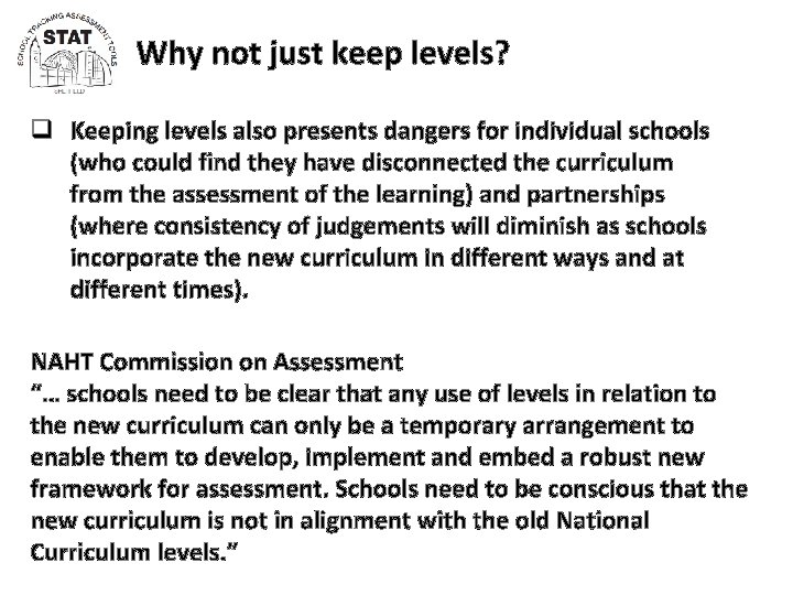 Sheffield Assessment Project Update Presentation MarchApril 2014 Sheffield