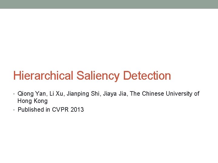 SALIENCY DETECTION Donghun Yeo CV Lab Contents Definition