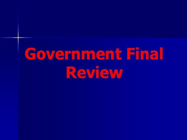 Government Final Review Whos Who in Our Government