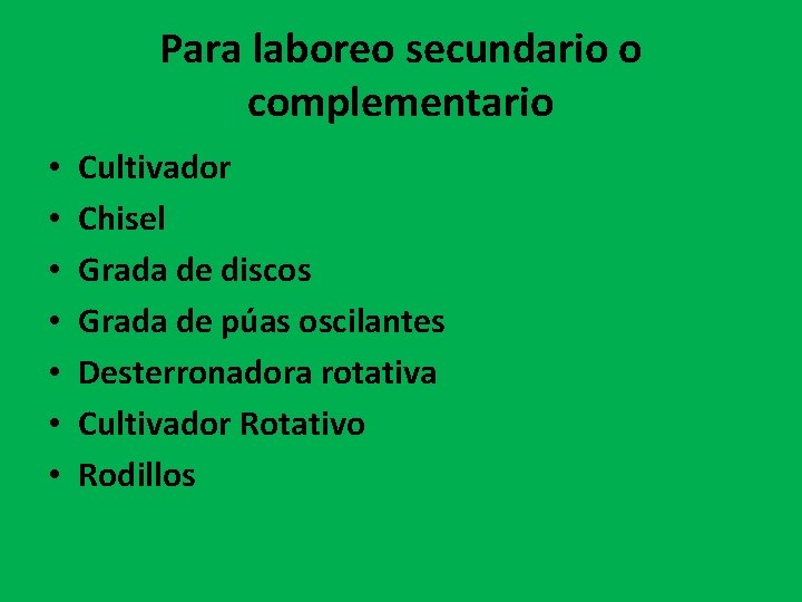 MAQUINARIA DELABOREO Laboreo del terreno operaciones y tratamientos