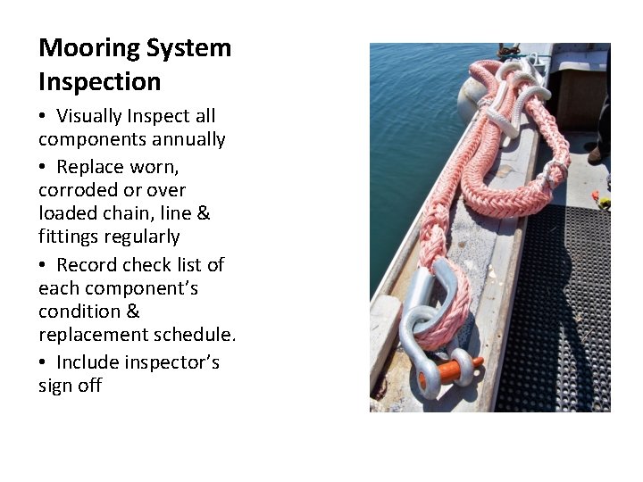 Mooring System Design Factors Single Point Recreational Marine