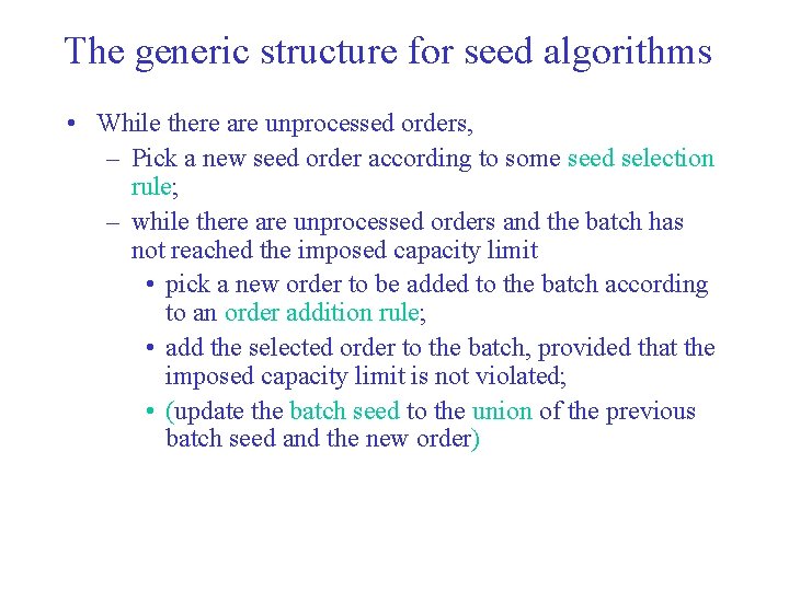 Order Picking Pick Sequencing and Batching The Pick