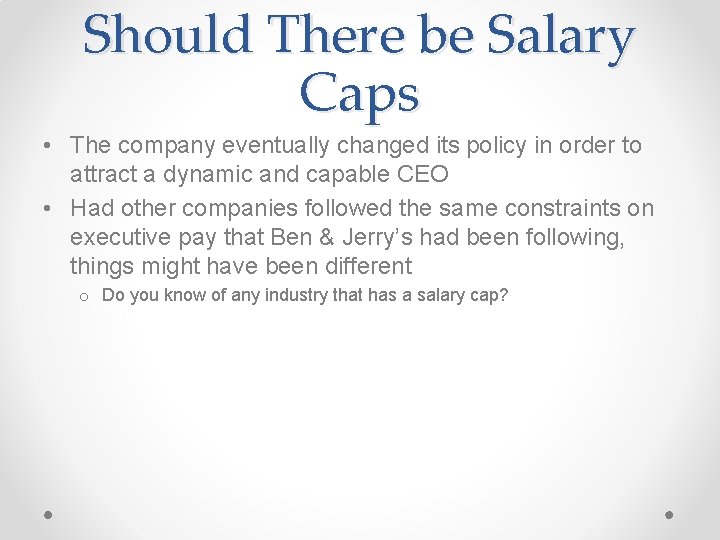 The American Economy Objectives Describe the key characteristics