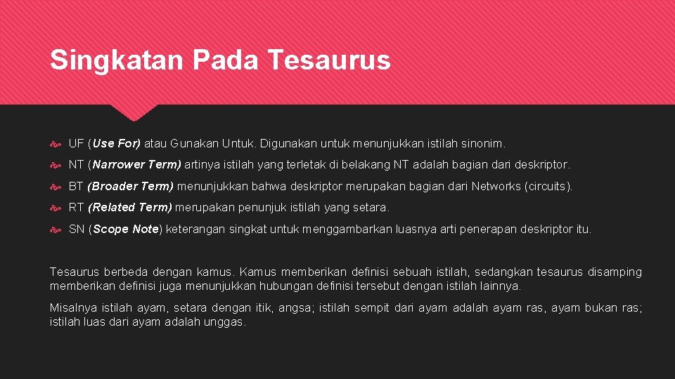 TEMU BALIK INFORMASI KONSEP TESAURUS PADA INFORMATION RETRIEVAL