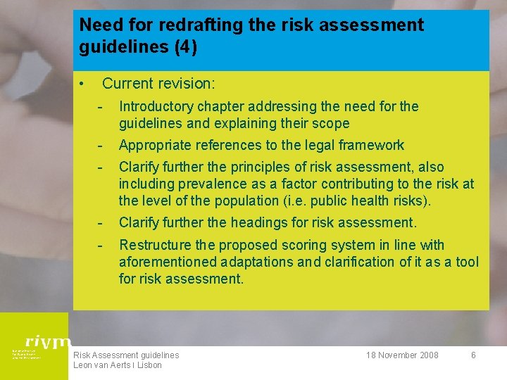 National Institute for Public Health and the Environment