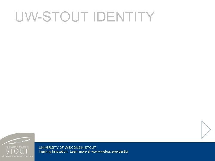 UWSTOUT IDENTITY HOW TO BRAND UNIVERSITY OF WISCONSINSTOUT